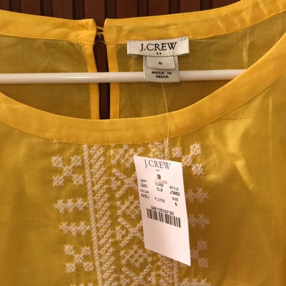 J. Crew Factory | Tops | Nwt J Crew Yellow Shirt | Poshmark
